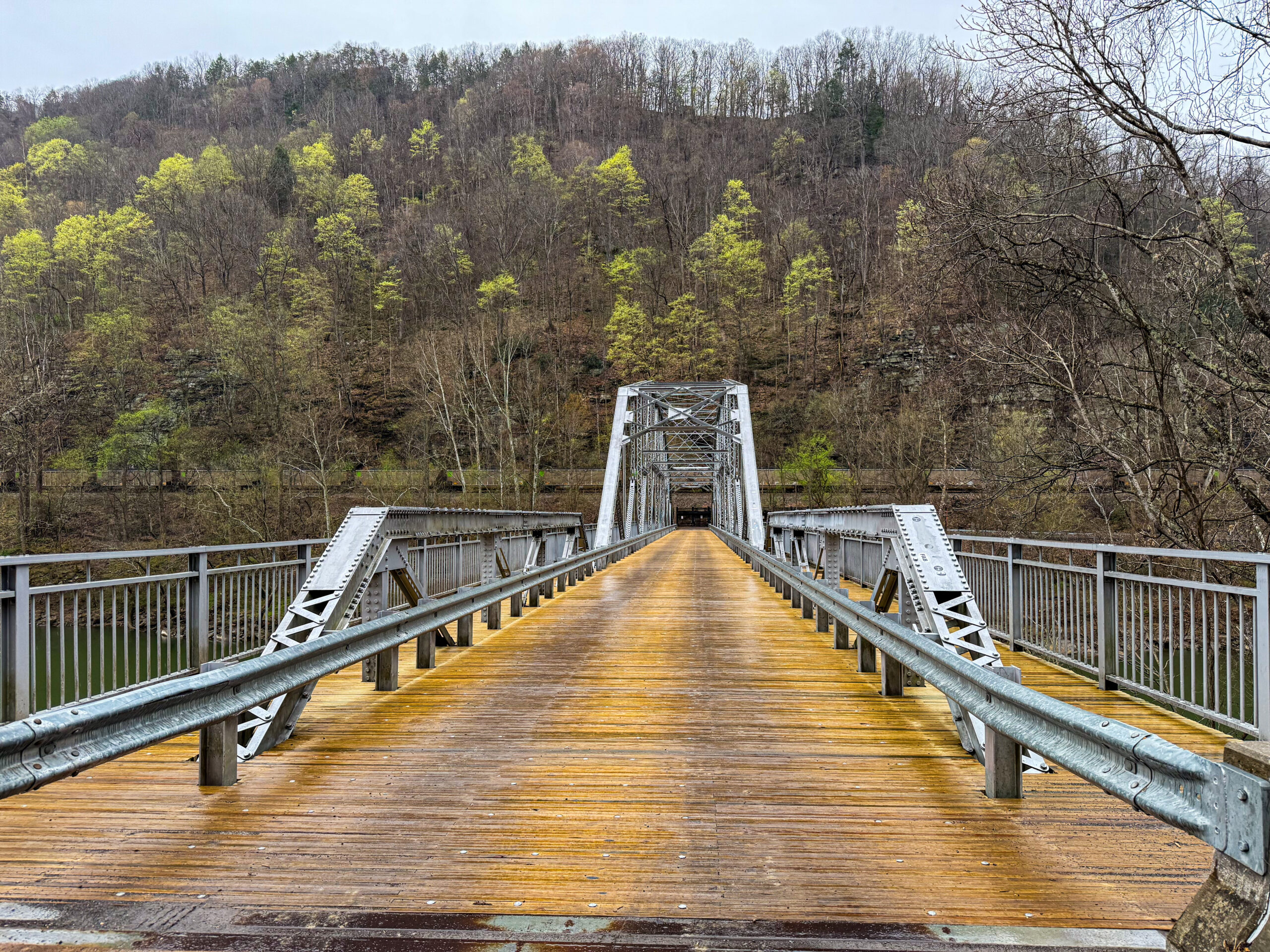 Fayette Station Bridge undergoes redecking in New River Gorge ...